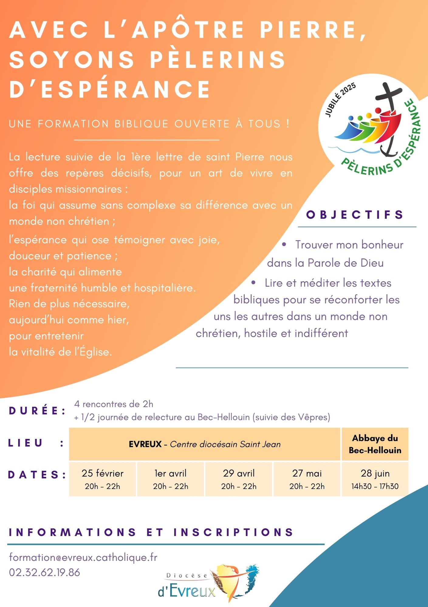 Formation biblique : Avec l’apôtre Pierre, pèlerins d’espérance ...